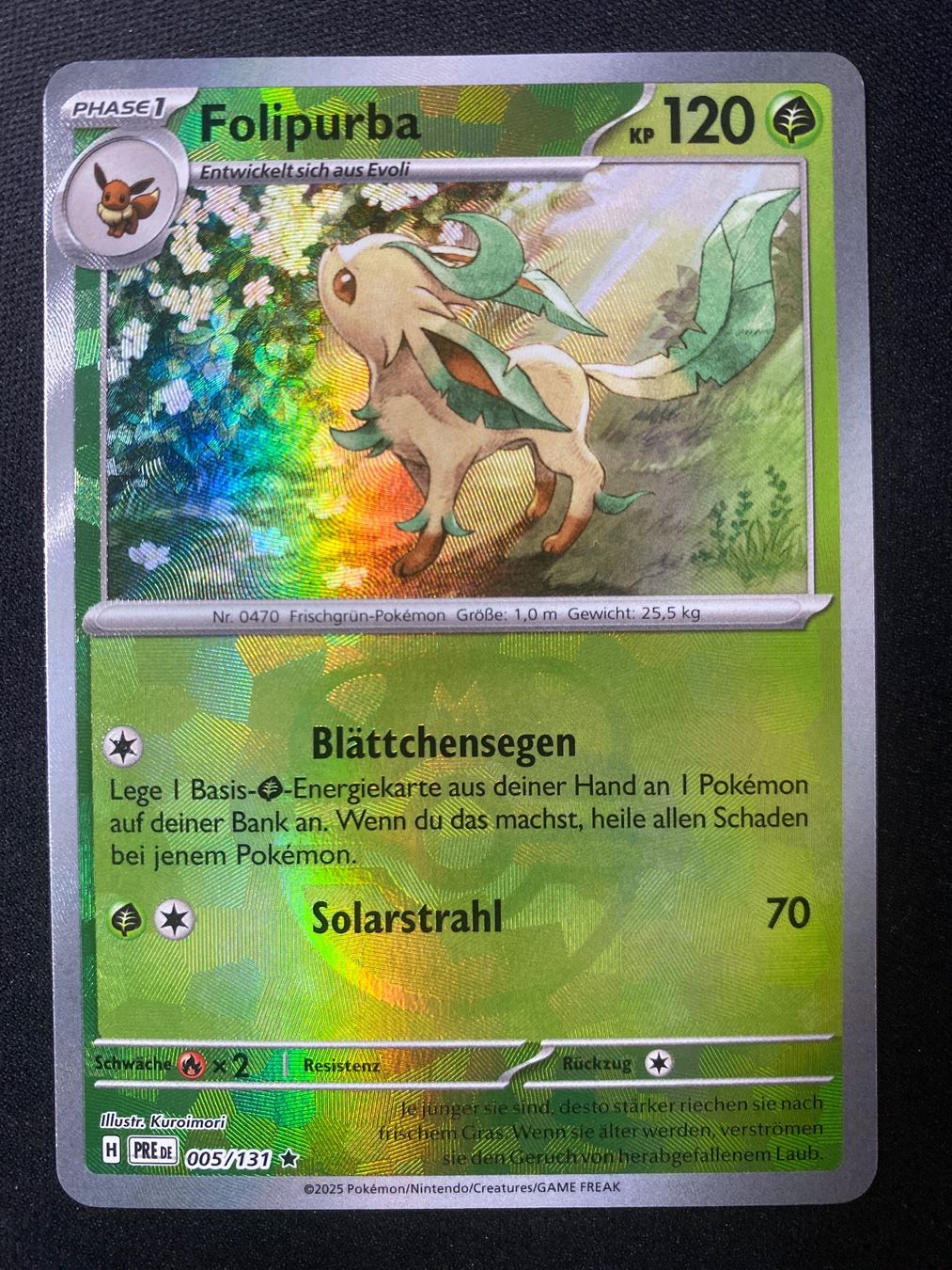 Folipurba 5 Meisterball - Leafeon - Prismatic Evolutions DE (Neu ...