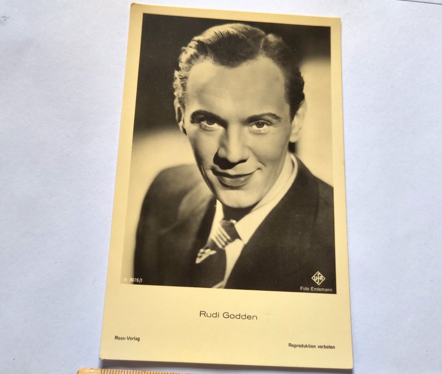 Postkarte von Rudi Godden, Schlagersänger 1930er-Jahre (Gebraucht) in ...