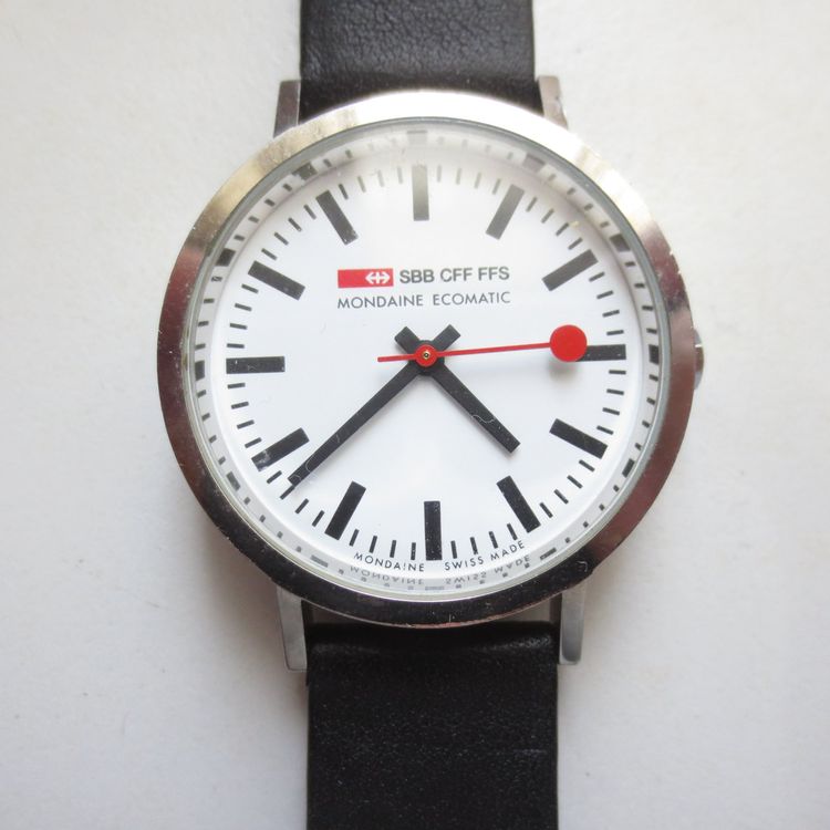 Mondaine Ecomatic Rail Watch SBB CFF FFS Swiss Watch (Neu und ...