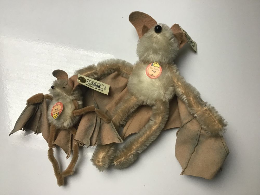 Steiff Fledermaus "ERIC MIT JUNGEM" Replica 1959 Lim.Ed 4000 (Gebraucht ...