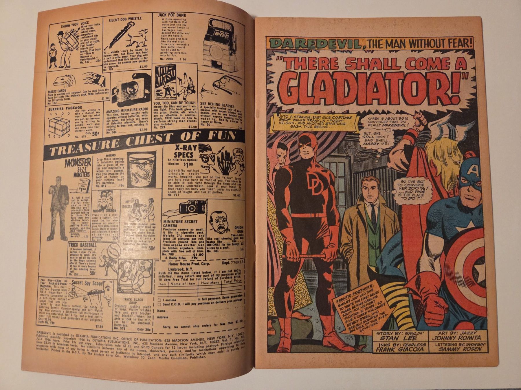 DAREDEVIL #18 (Marvel, 1966) 1ST Gladiator (Gebraucht) in Zürich für ...