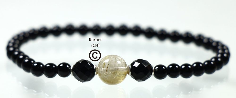 Achat, Rutil Bergkristall /Agate, Cristal roche rutil,S 925 | Kaufen auf Ricardo