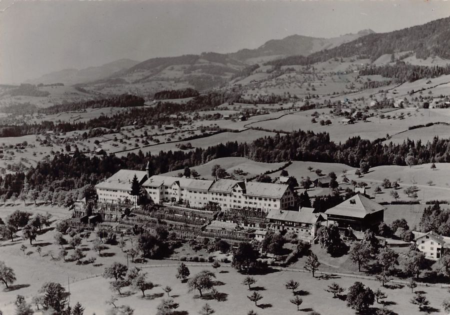 Gommiswald, Frauenkloster Berg Sion, Flugaufnahme gel. 1959 (Gebraucht ...