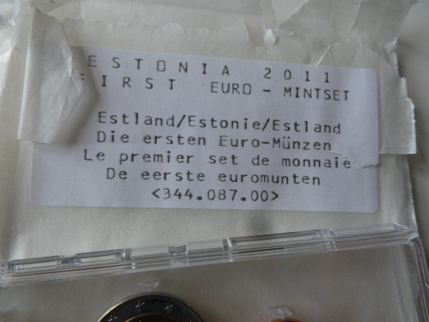 Estland 2011, die ersten Euro-Münzen in Mintset (Gebraucht) in ...