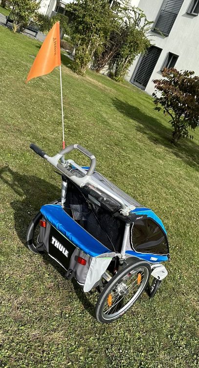 Thule Veloanhänger Chariot CX2 inkl. Kupplungen, Baby Stütze | Kaufen auf Ricardo
