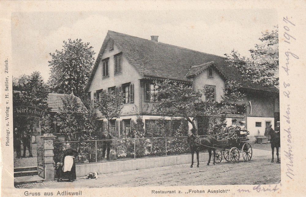 Adliswil Restaurant Frohe Aussicht mit Kutsche belebt | Kaufen auf Ricardo