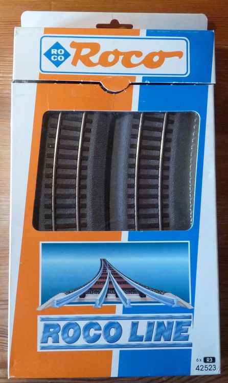 6 Rails ROCO LINE R3 42523 avec ballast - mit SchotterBett | Kaufen auf ...