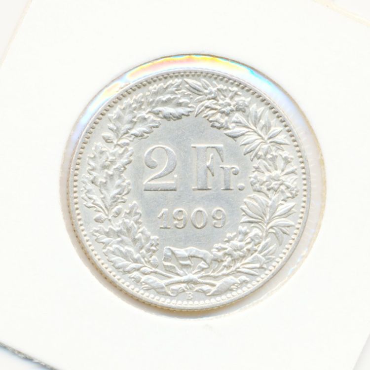 Schweiz 2 Franken 1909 vz+ | Kaufen auf Ricardo