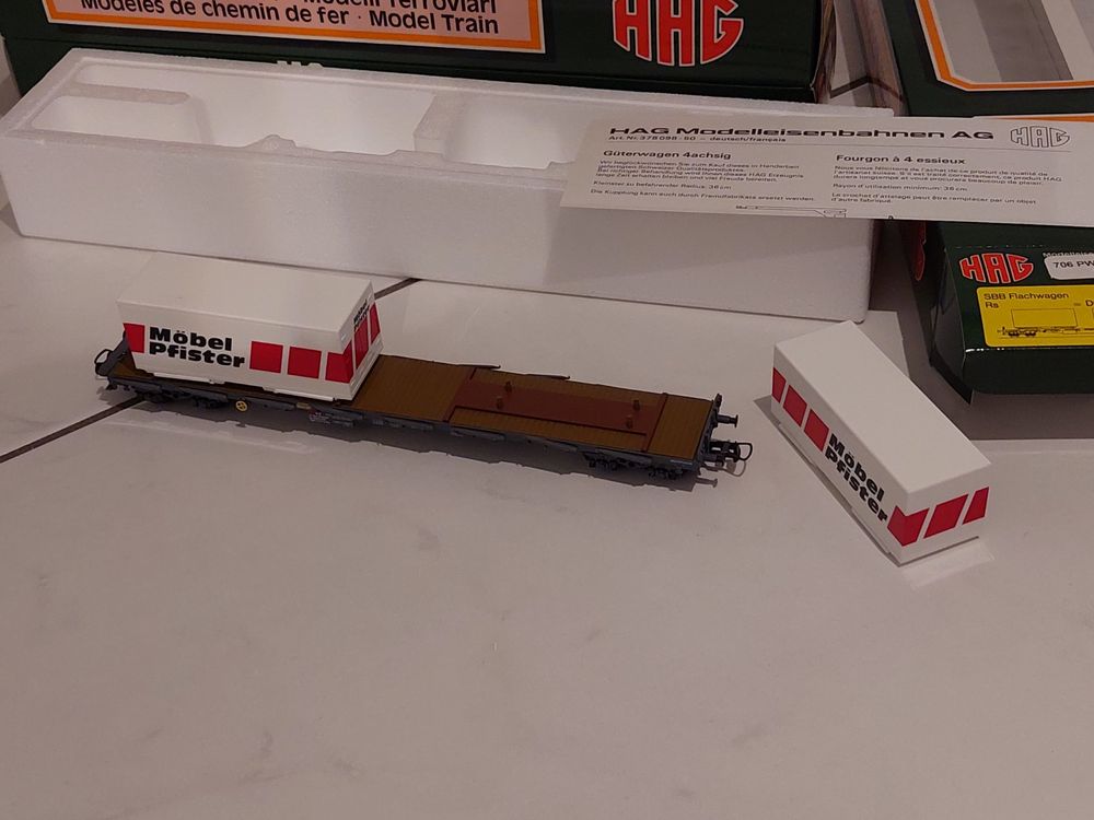 H0 3x HAG 395 Güterwagen Möbel Pfister (Neu und originalverpackt) in ...