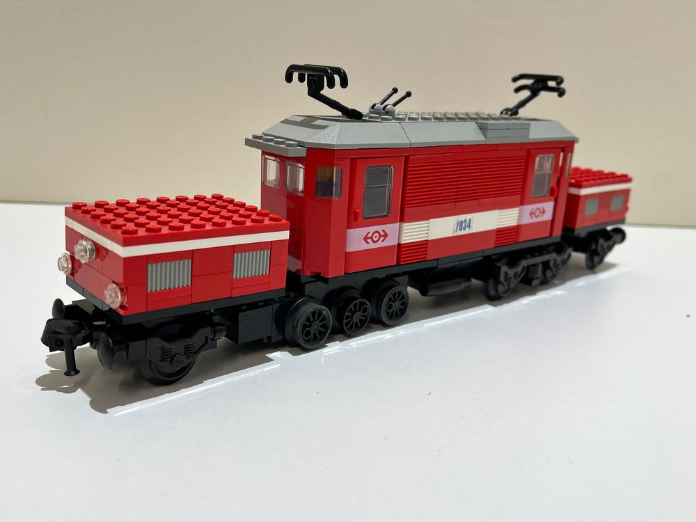 Lego 12 Volt Eisenbahn. Krokodil Nr. 4551 mit 12 Volt Motor! | Kaufen ...