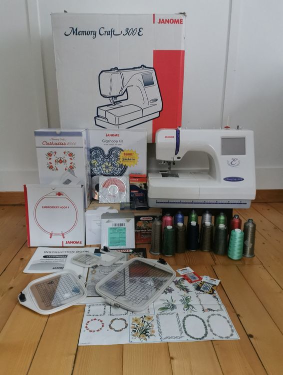 Janome Craft 300E Stickmaschine mit viel Zubehör und OVP (Gebraucht) in ...