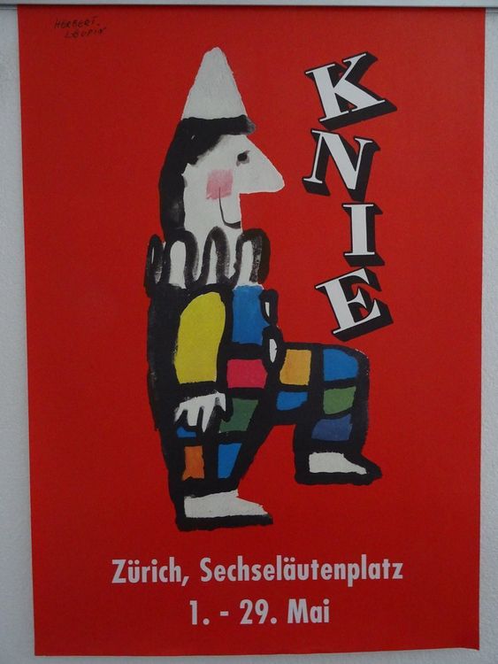 Originalplakat Circus Knie, Zürich -Herbert Leupin 1997 (Neu (gemäss ...