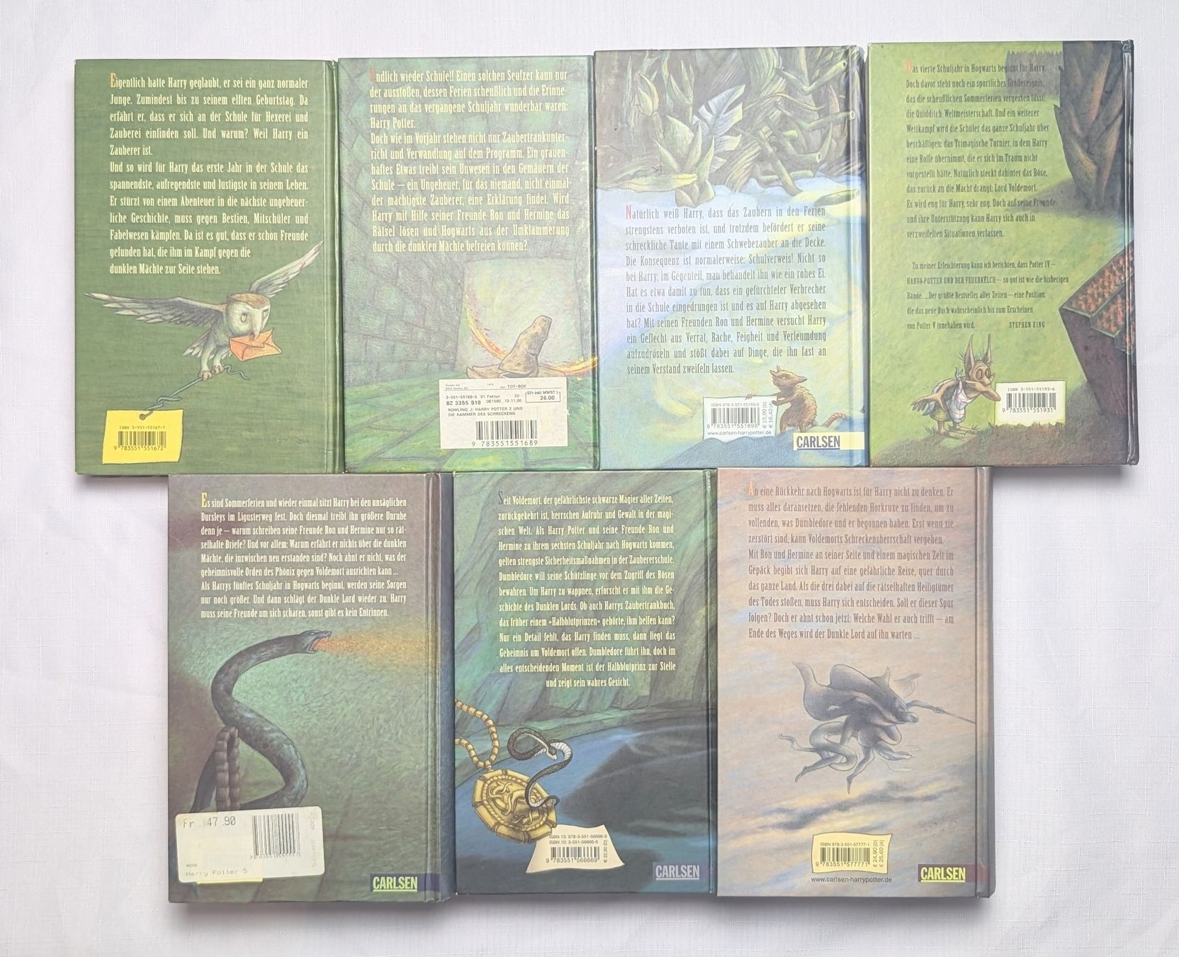 HARRY POTTER Band 1-7 - Joanne K. Rowling - J.K. Rowling (Gebraucht) in ...