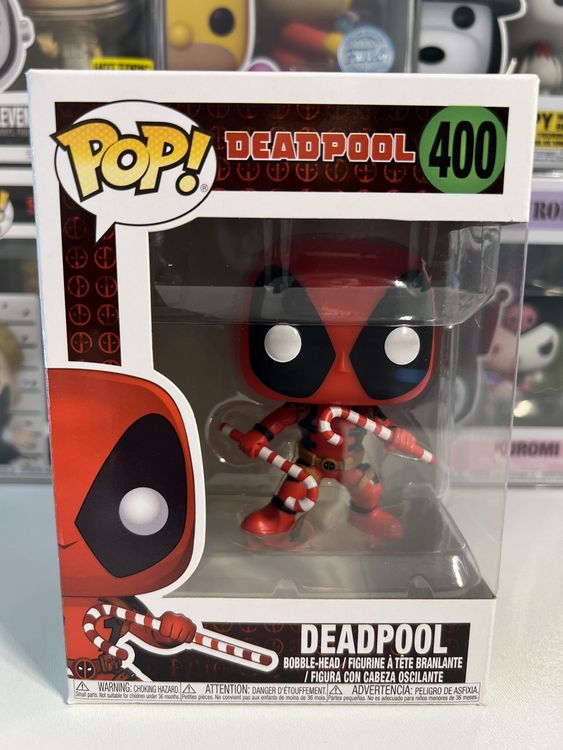 Funko POP! Marvel Holiday Deadpool (With Candy Canes) (Neu und ...