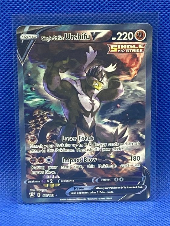 Pokemon Battle Styles / Single Strike Urshifu V 151 / 163 EN (Neu ...