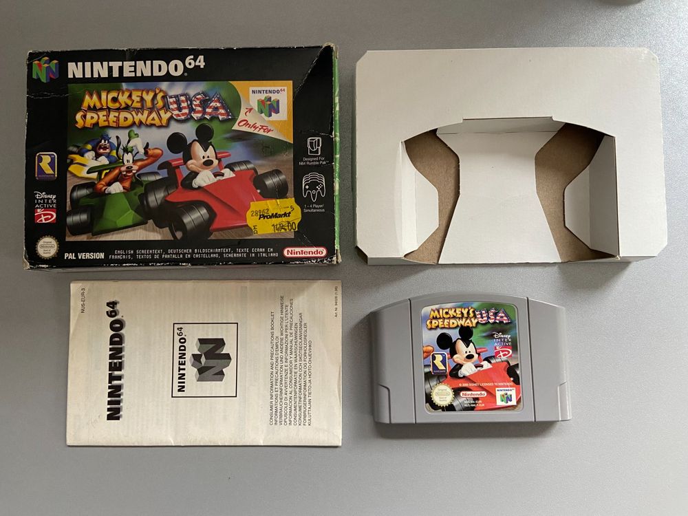 Mickey's Speedway USA - N64 PAL BOXED (OVP + Game) | Kaufen auf Ricardo