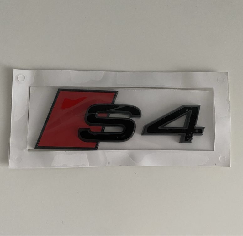 Audi S4 Logo schwarz glanz (Neu und originalverpackt) in Wattwil für ...