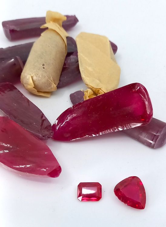 Rubin Synthese nach Auguste Verneuil (Neu (gemäss Beschreibung)) in ...