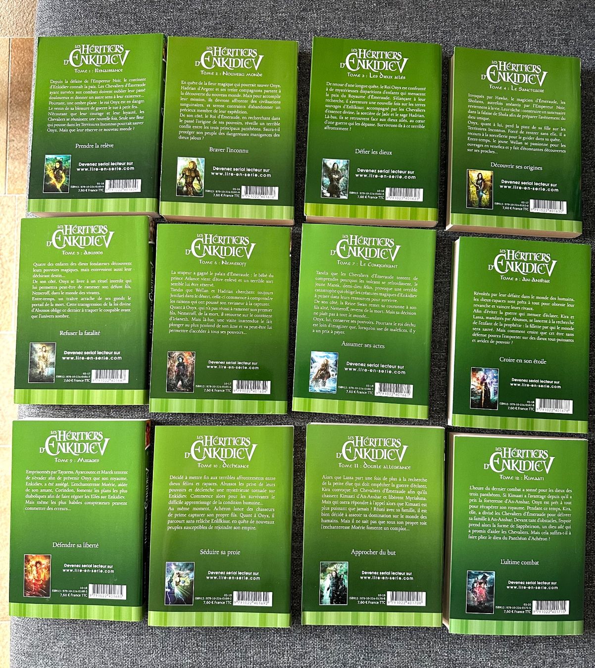 🟢 Les Chevaliers d'Enkidiev, 12 tomes, collection complète (Neuf (Voir description)) à Misery ...