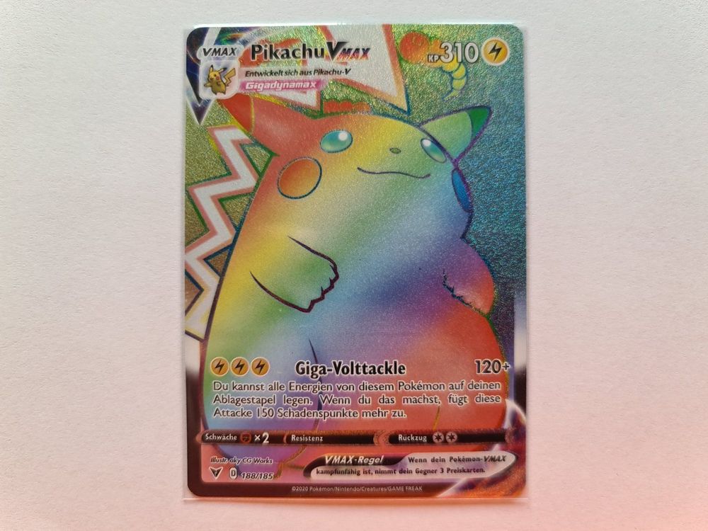 Rainbow Pikachu VMAX 188/185 (Neu (gemäss Beschreibung)) in Büsserach ...