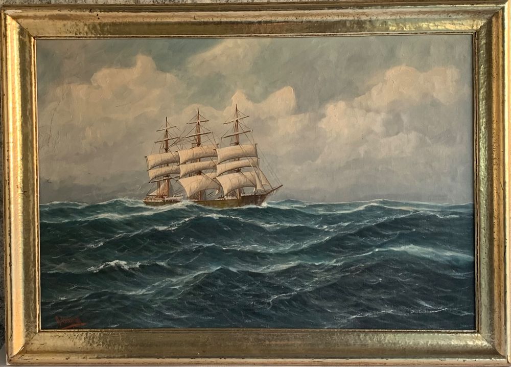 Alfred Gabali 1886-1963)Meer Szene Gemälde (Gebraucht) in für CHF 80 ...