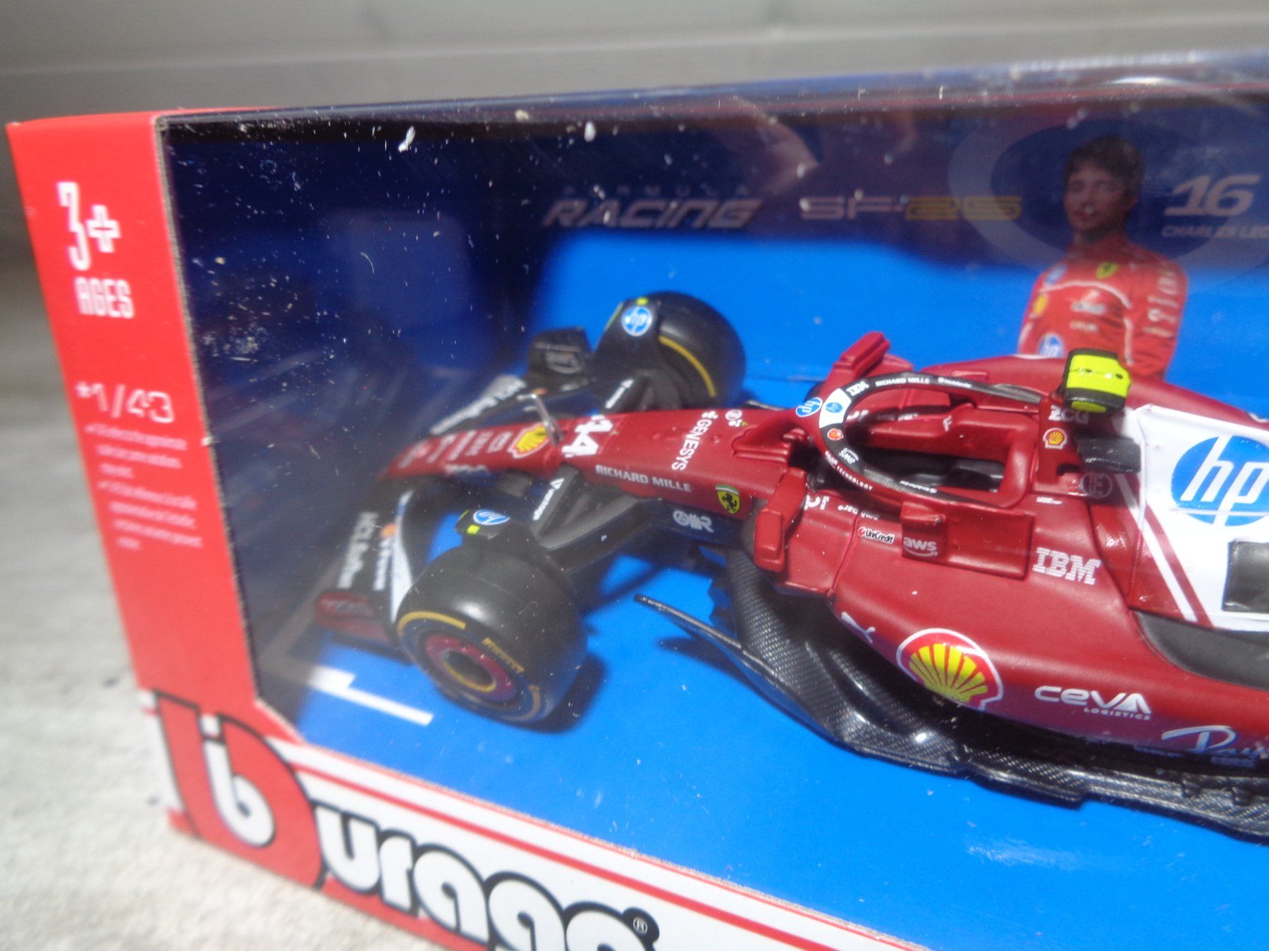 Bburago 1:43 F1 Ferrari SF-25 Lewis Hamilton 2025 (Neuf avec emballage ...