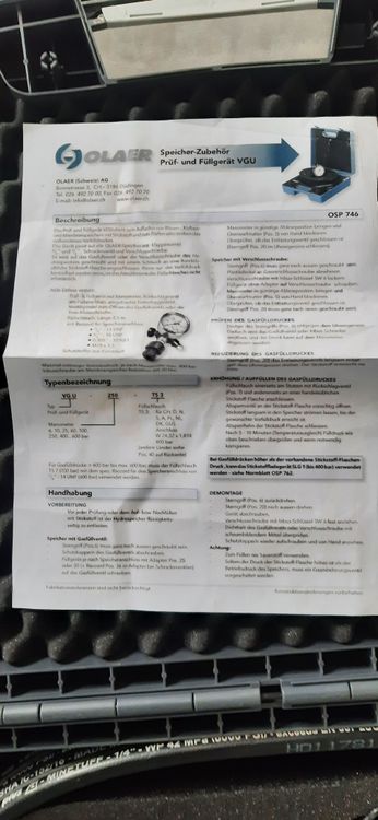 Prüf- und Füllgerät Olaer | Kaufen auf Ricardo