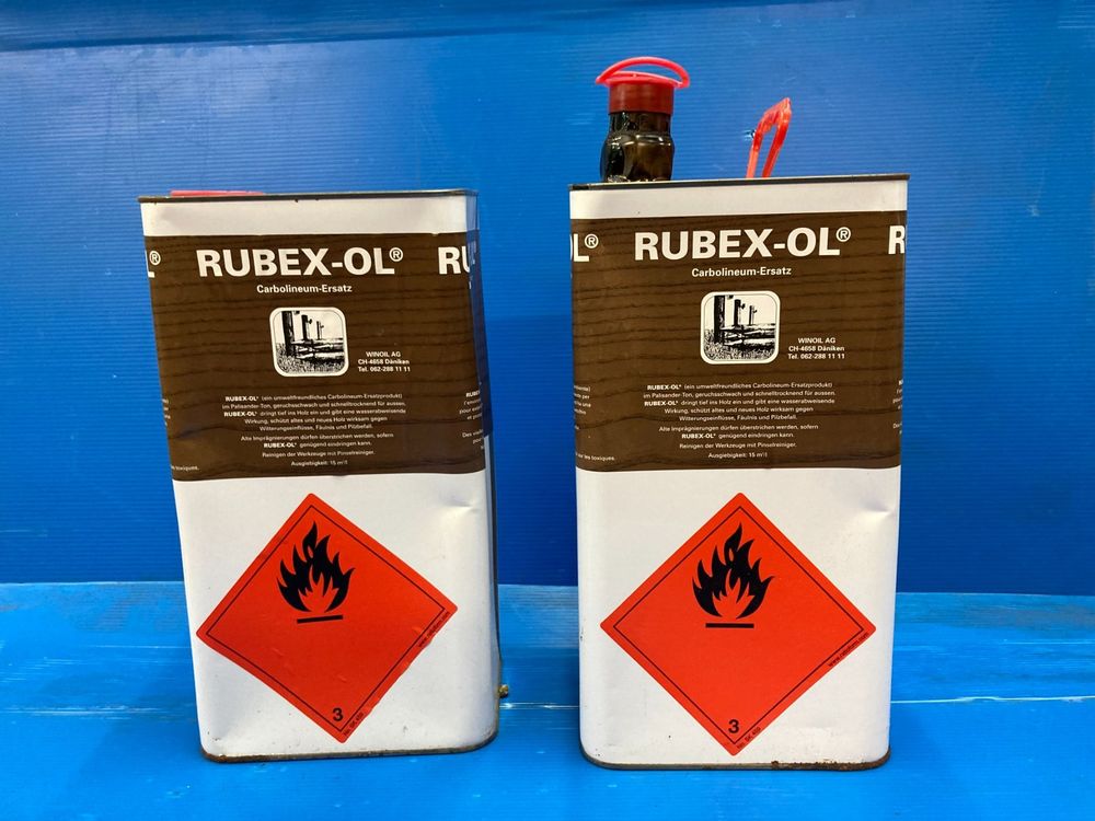Carbolineum-Ersatz RUBEX-OL. Holzschutzanstrich (Gebraucht) in Wiesendangen für CHF 15 – nur ...