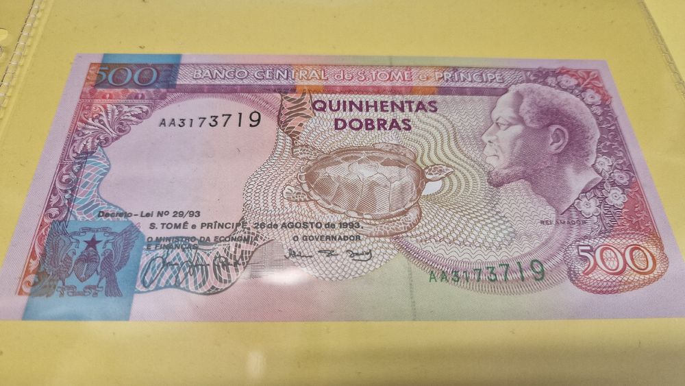 Sao Tome 500 Dobras 1993, Wasserfall, Sammlerstück (Neu und ...