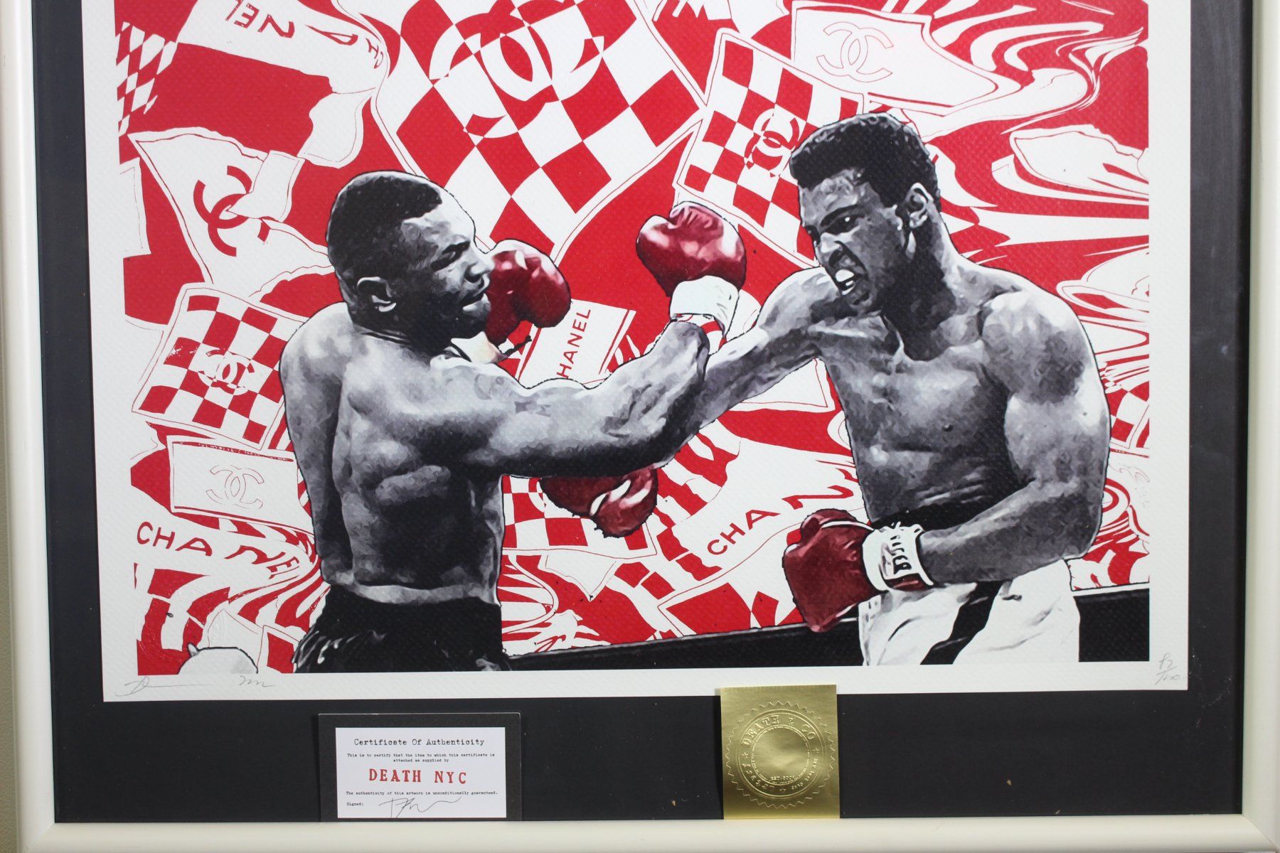Death NYC "Pop Art Druck" Handsigniert, M. Tyson u. Muh. Ali (Neu ...