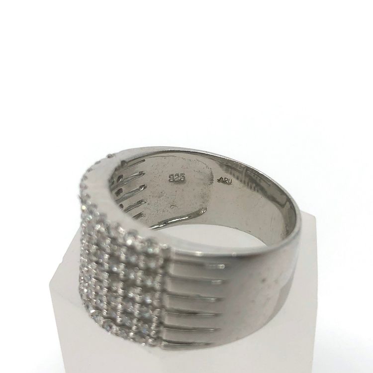 Ring Silber 925 mit vielen Steinen Vermutlich Zirkonia (Gebraucht) in ...