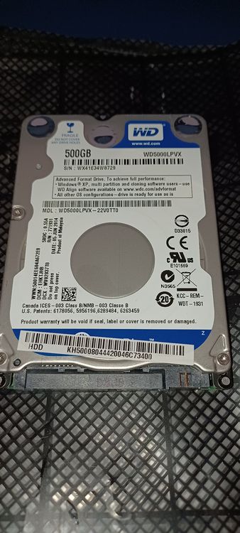 **Western Digital WD / 2,5" / 500 GB / Sata III / 5400rpm** | Kaufen auf Ricardo