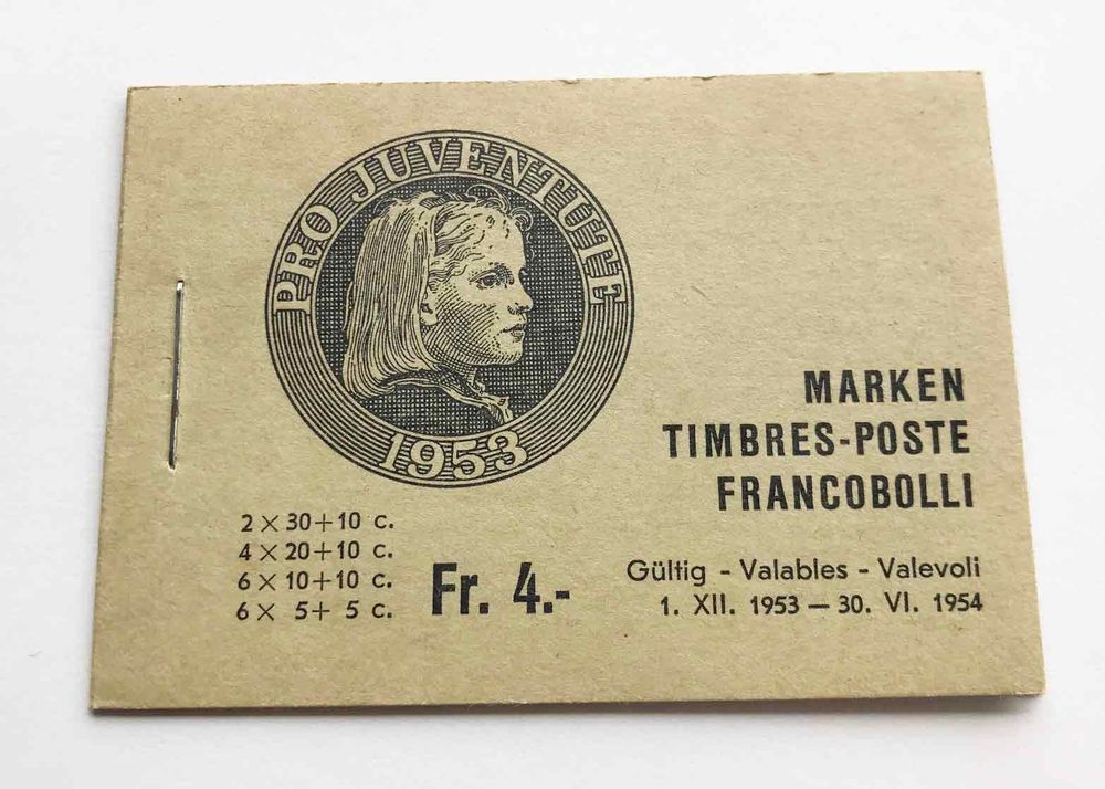 Pro Juventute 1953 Markenheft 2a ** olivgrün (Neu (gemäss Beschreibung)) in Nuglar für CHF 36 ...