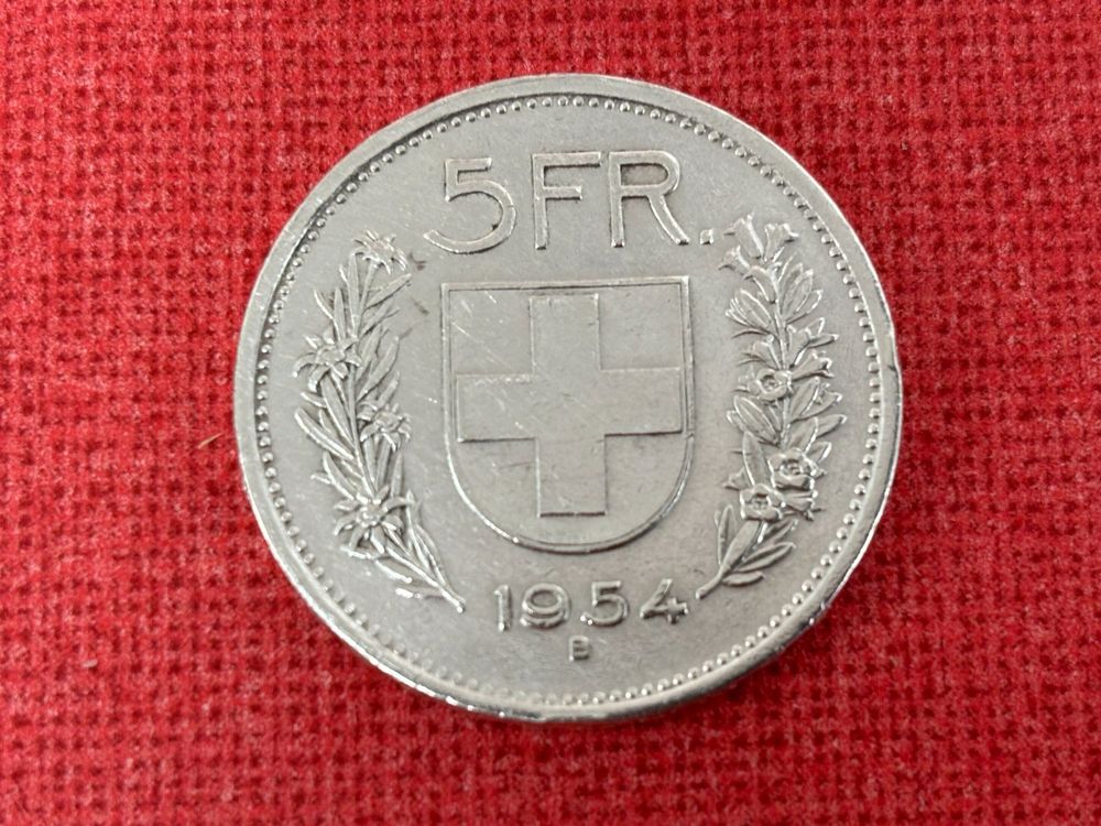 5 Franken 1954 Silber TOP (Gebraucht) in Ormalingen für CHF 10.95 – mit Lieferung auf Ricardo kaufen