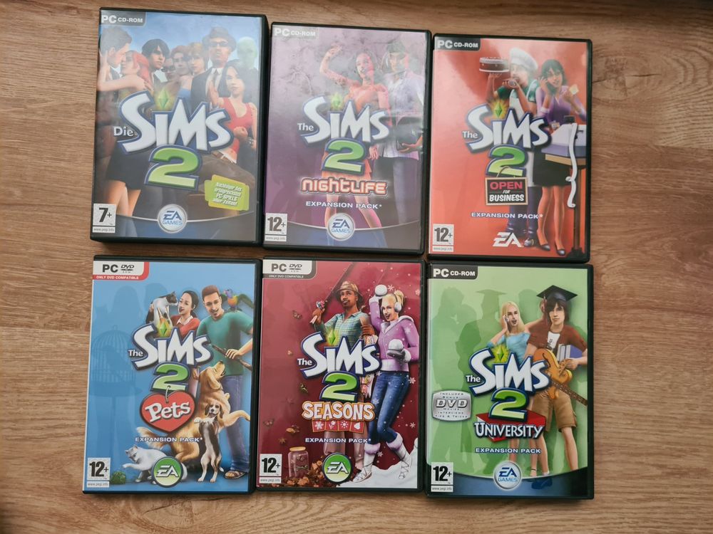 Sims 2 Sammlung (für PC) (Gebraucht) in Teufenthal AG für CHF 7 – mit ...