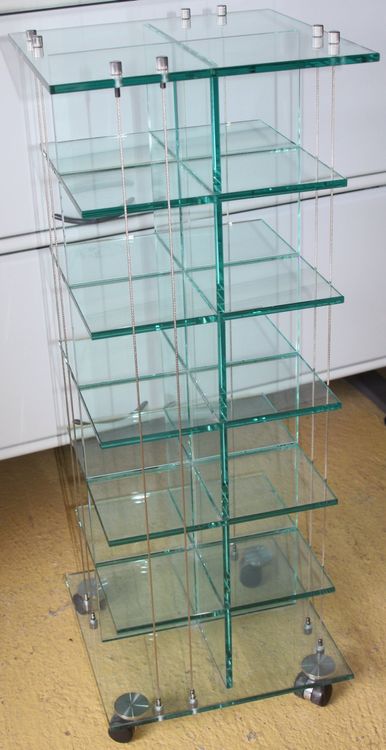 hochwertiges Designer CD-Regal CD Rack Floatglas für 300+ CD | Kaufen ...