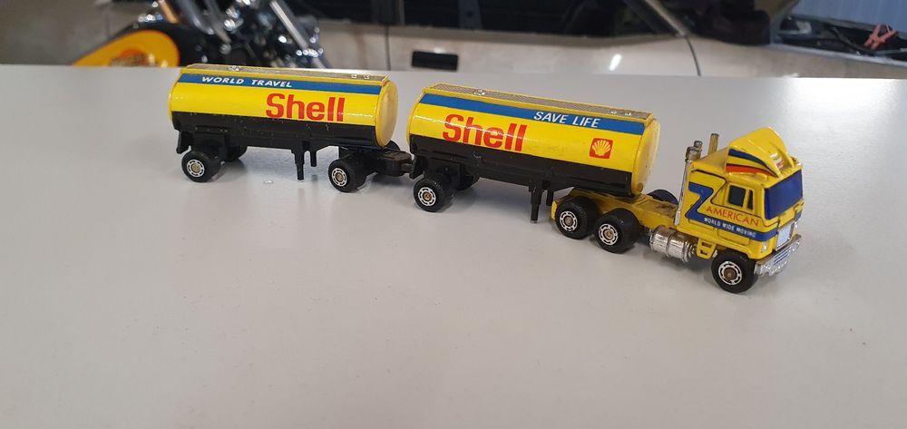 SHINSEI MINI POWER - YELLOW GMC TRUCK AND SHELL TANKER TANDE (Gebraucht ...