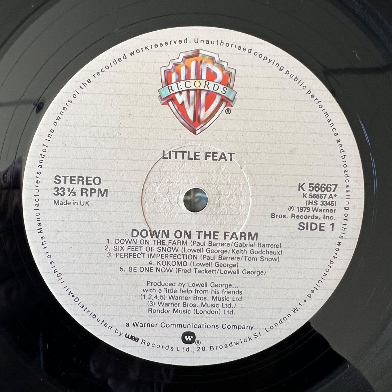 Little Feat - Down On The Farm / 1. UK-Press. 1979 - TOP (Gebraucht) in ...