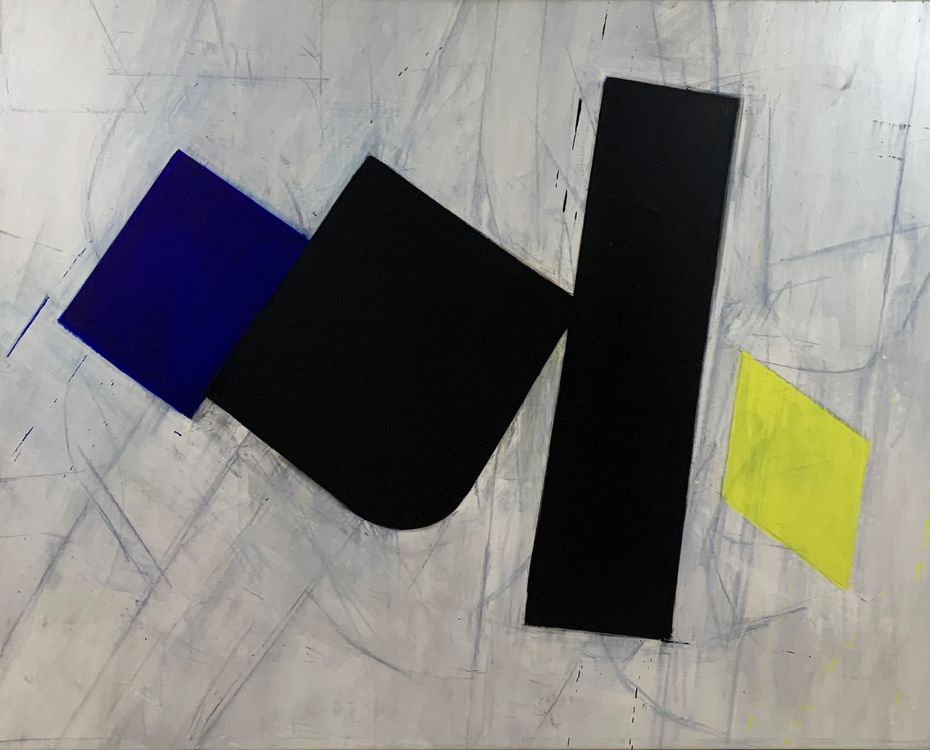 Grosses Modernes Gemälde unleserlich Signiert | Kaufen auf Ricardo