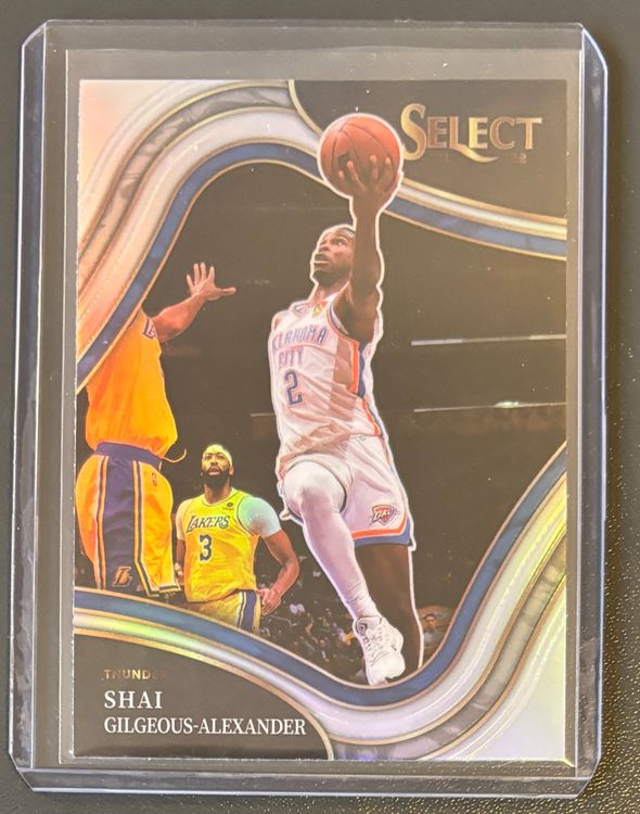 NBA Shai Gilgeous SGA 2021 Select Courtside Silver Card (Neu (gemäss ...