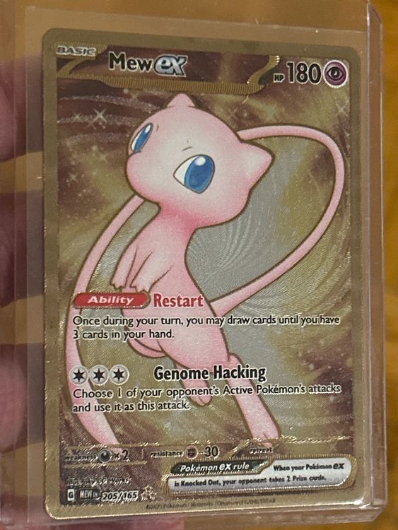 Gold Mew EX Metal 151 Promo | Kaufen auf Ricardo