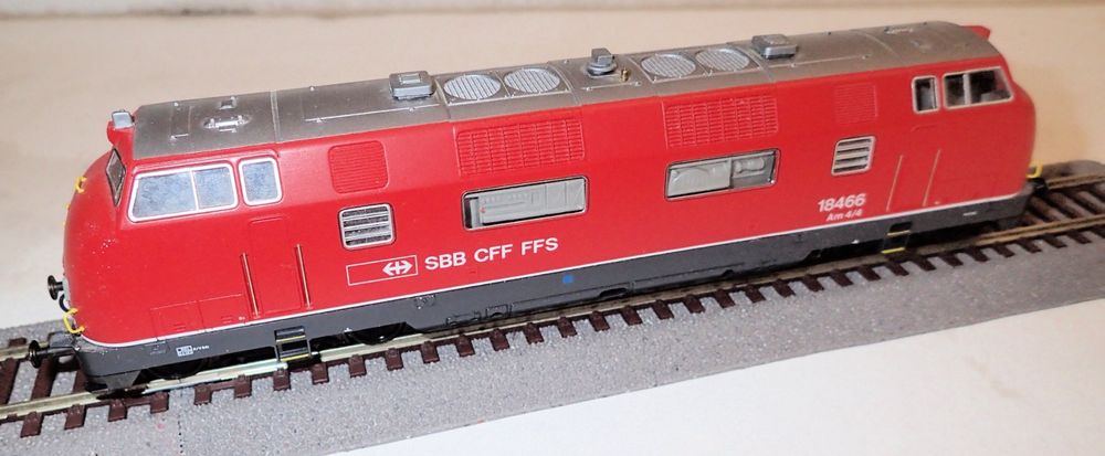 Roco H0 - SBB/CFF rote Am 4/4 18466 als Dummy-Lok/démotorisé | Kaufen ...