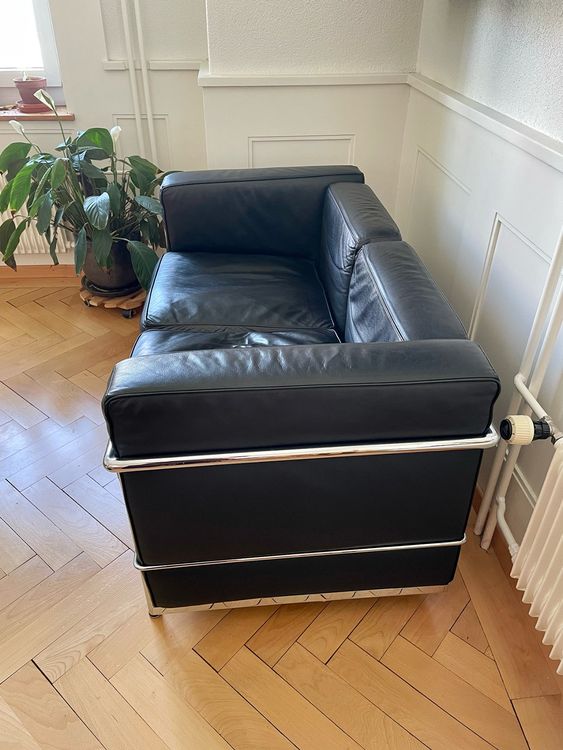 Le Corbusier LC2 Sofa 2-Sitzer Replica | Kaufen auf Ricardo