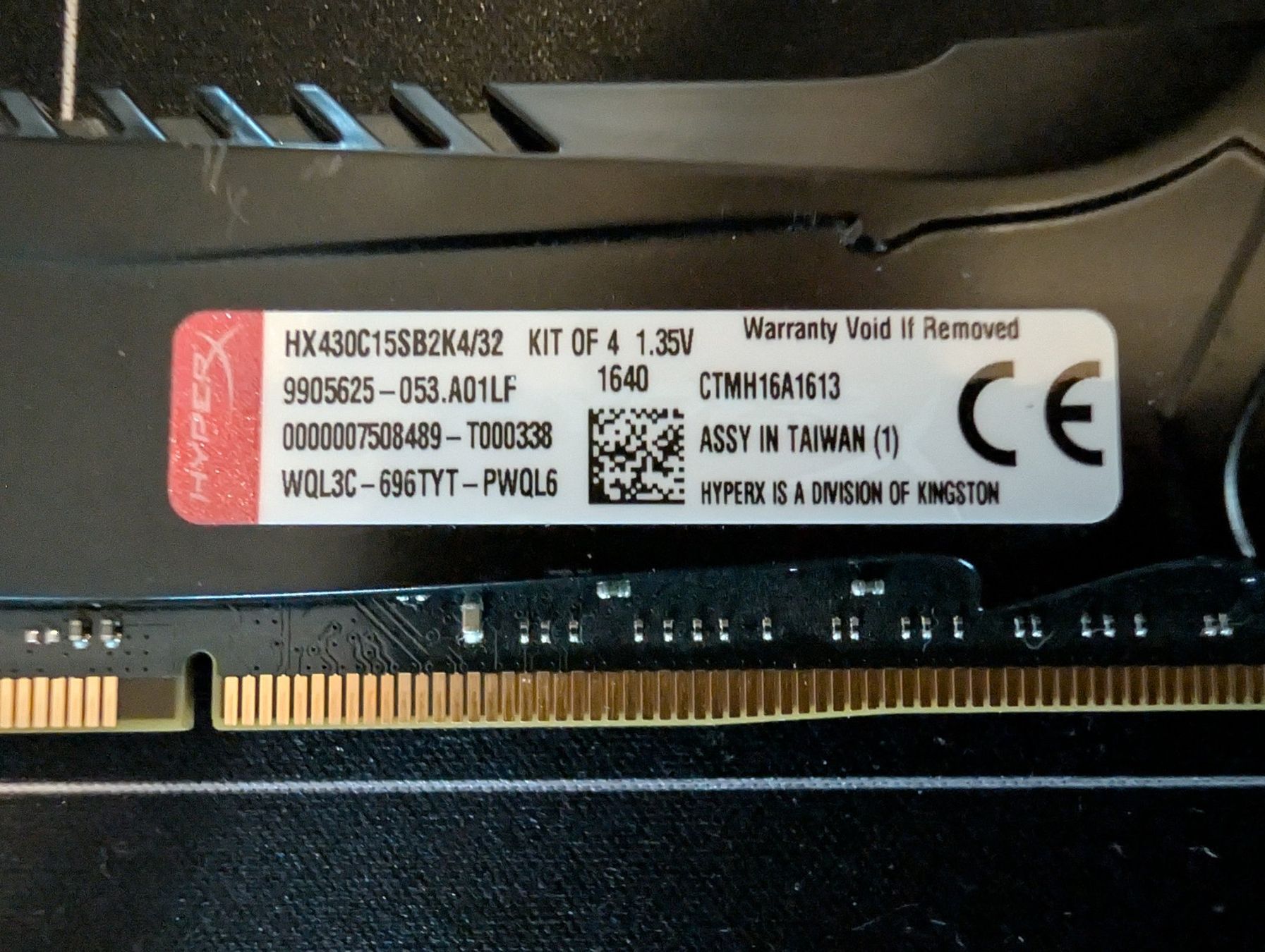 HyperX Savage Memory Black - 32GB Kit*(4x8GB) - DDR4 RAM (Gebraucht) in ...