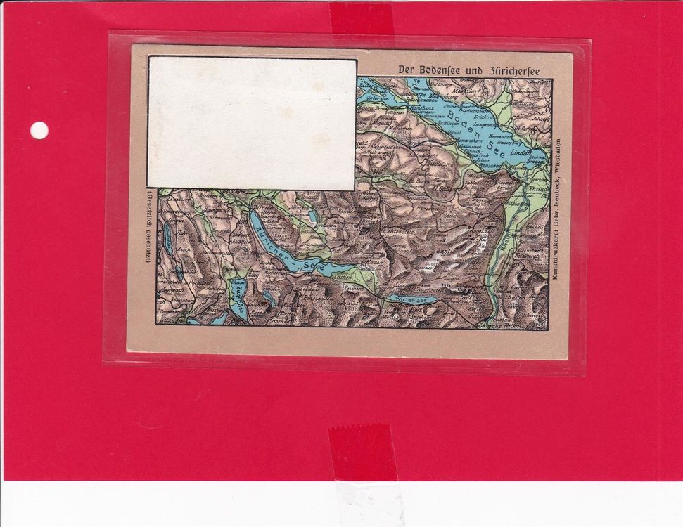 Der Bodensee und Zürichsee-Reliefkarte (Gebraucht) in St. Peterzell für ...