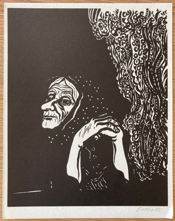 Holzschnitt, Alte Frau, handsigniert Heinz Keller (ID B5015) | Kaufen ... Holzschnitt, Alte Frau, handsigniert Heinz Keller (ID B5015) | Kaufen ...