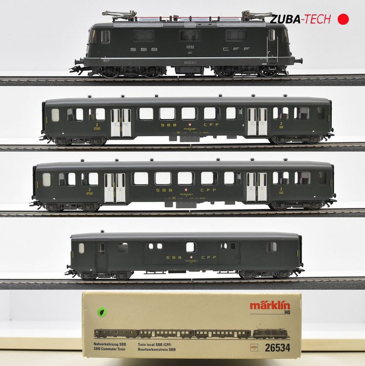 Märklin 26534 Nahverkehrszug der SBB 4-tlg H0 WS Digital OVP (Gebraucht ...