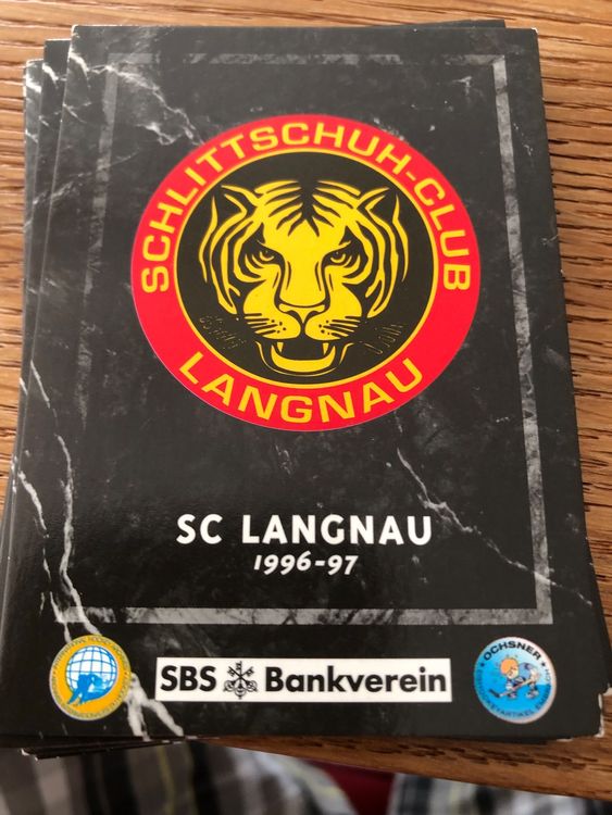 Sc Langnau SCL Tiger Hockey Card Wappen (Gebraucht) in Meierskappel für CHF 1 – mit Lieferung ...