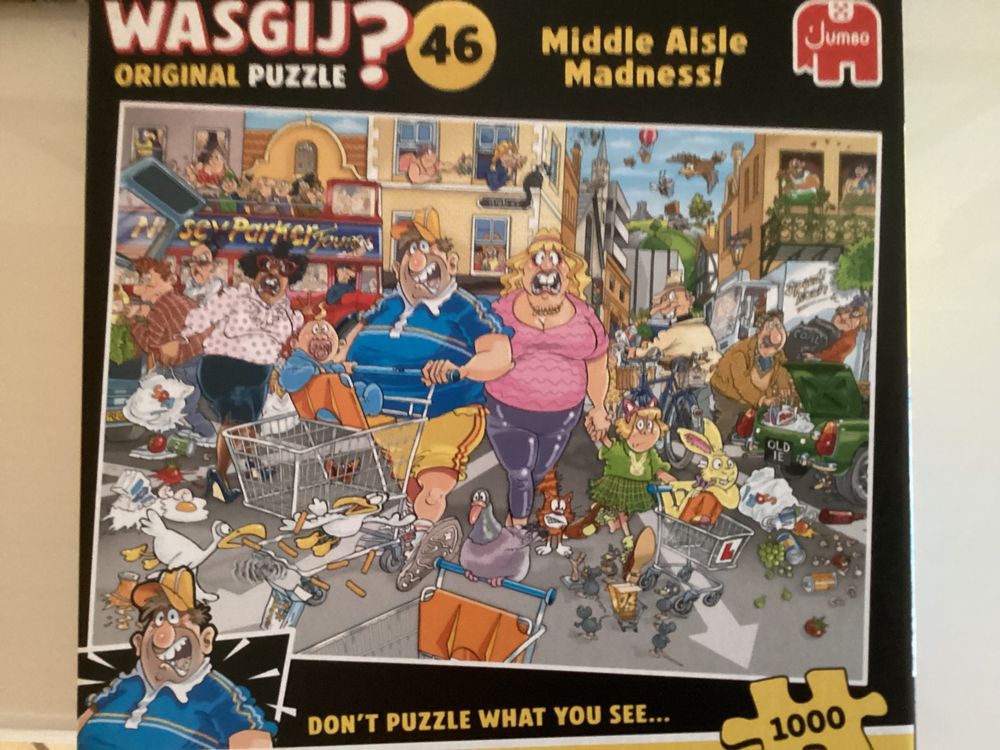 Wasgij Puzzle Nr. 46 - Middle Aisle Madness - 1000 Teile (Neu und ...