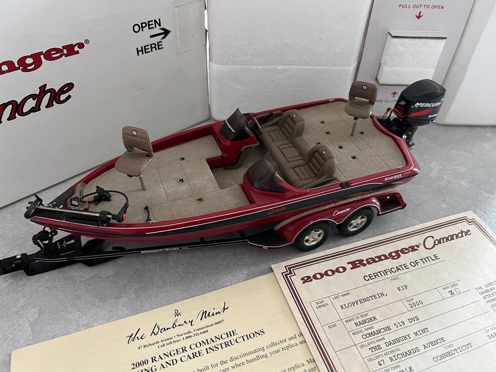1:24 / DANBURY MINT / Ranger Comanche 519 VS Bass Boat | Kaufen auf Ricardo